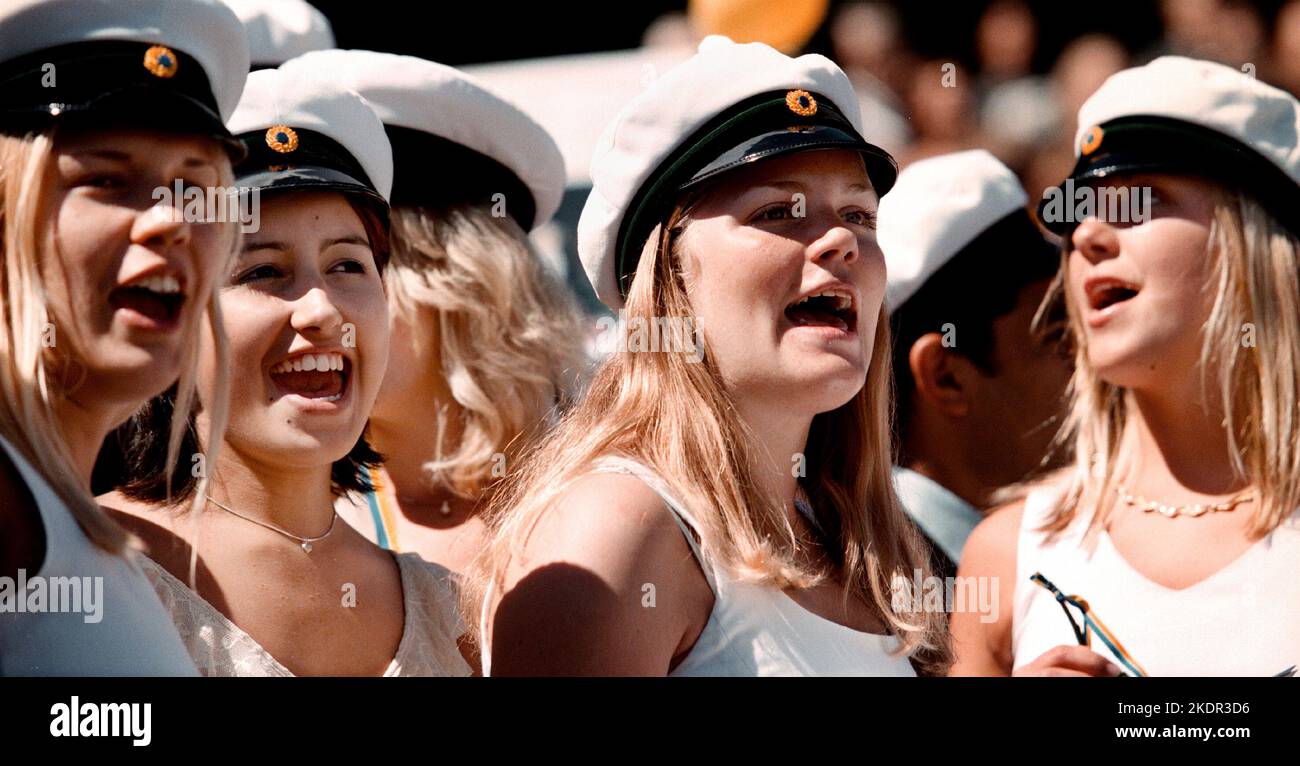 Happy students during Friday's graduation (In Swedish: Studenten) in ...