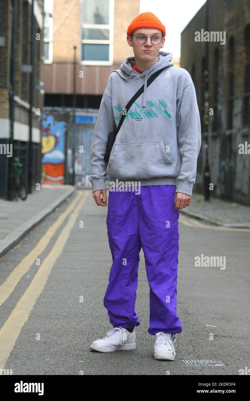 Fashionable man in East London Stock Photo - Alamy