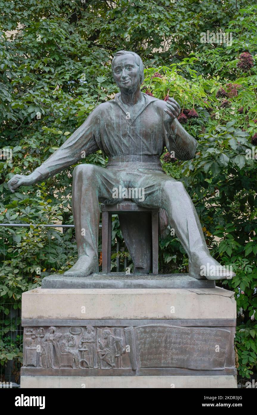 Denkmal Heinrich Heine, Am Festungsgraben, Mitte, Berlin, Deutschland ...
