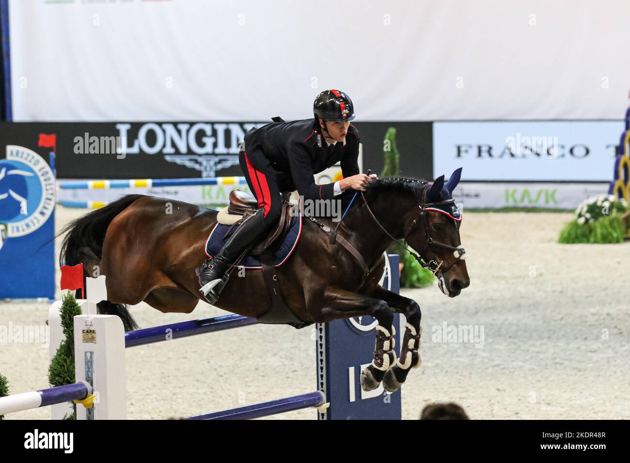 Verona, Italy. 06th Nov, 2022. Giacomo Casadei (horse: Tamis) LONGINES FEI Jumping World Cup ...