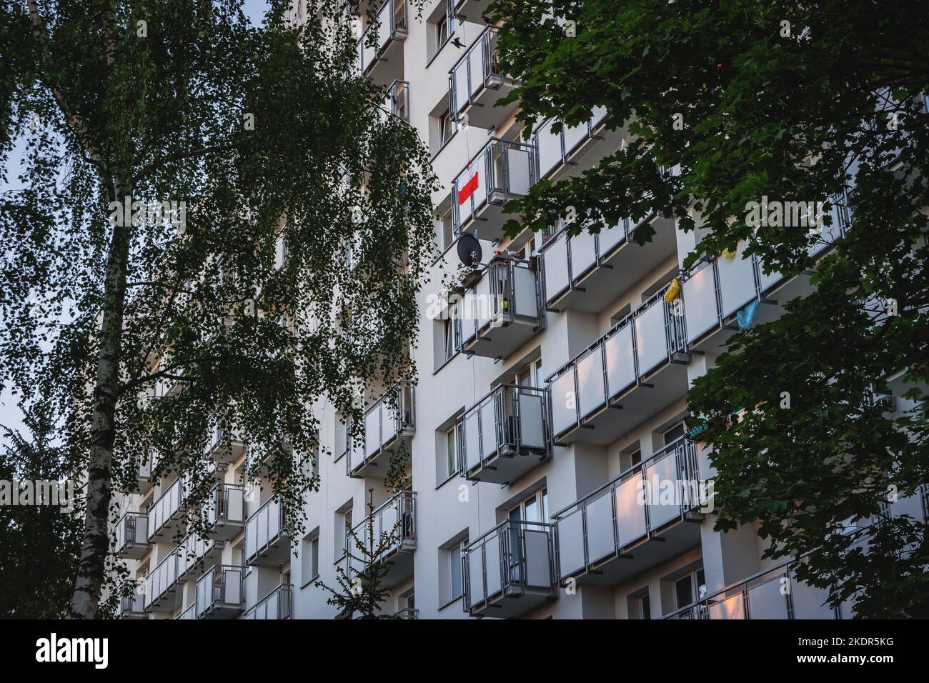 Residential building in Warsaw, capital of Poland Stock Photo - Alamy