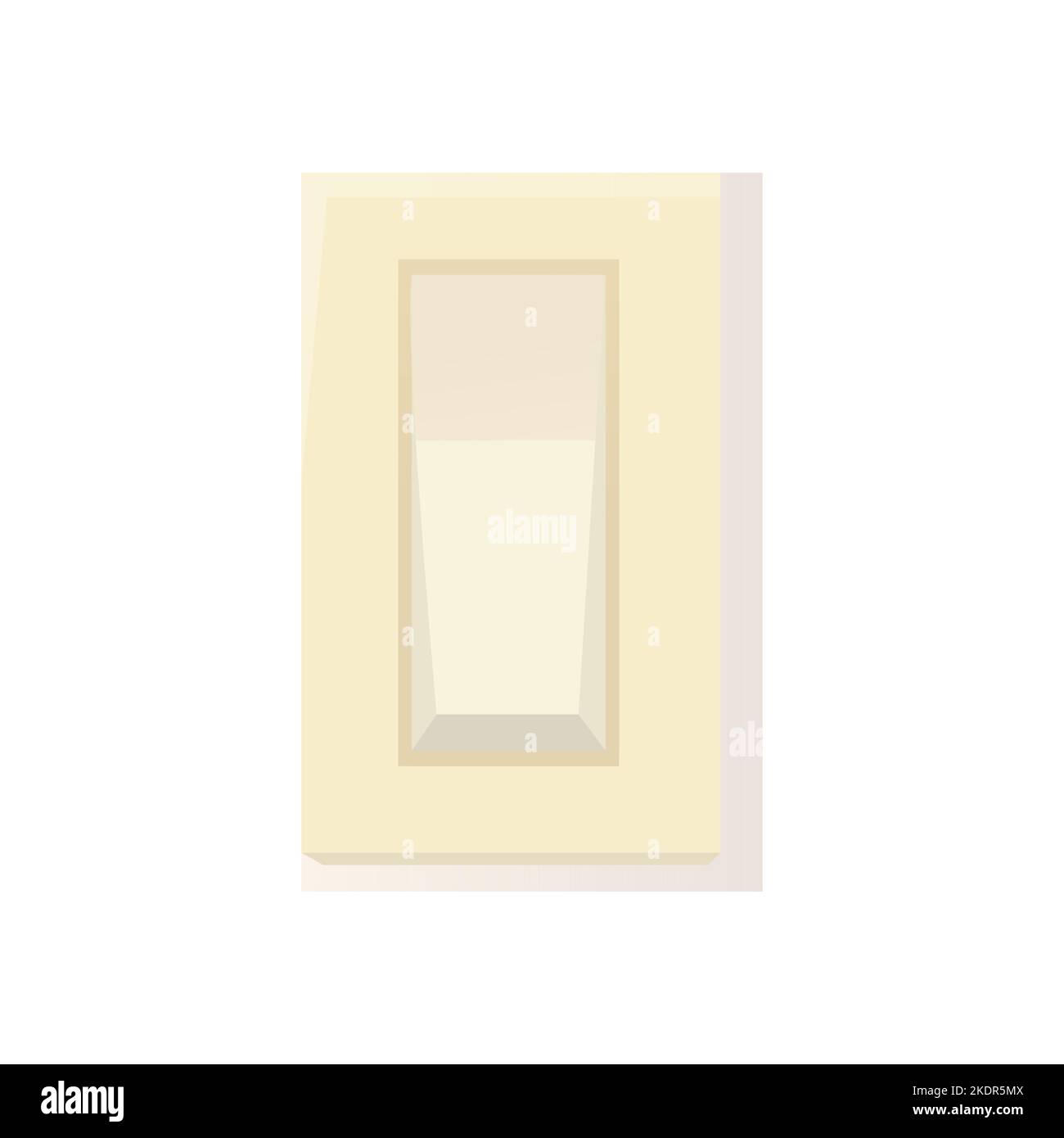 Switch button, turn on electricity controller in cartoon style isolated ...