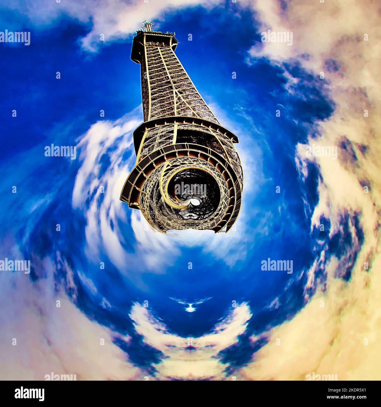 Eiffel tower for the planet hi-res stock photography and images - Alamy