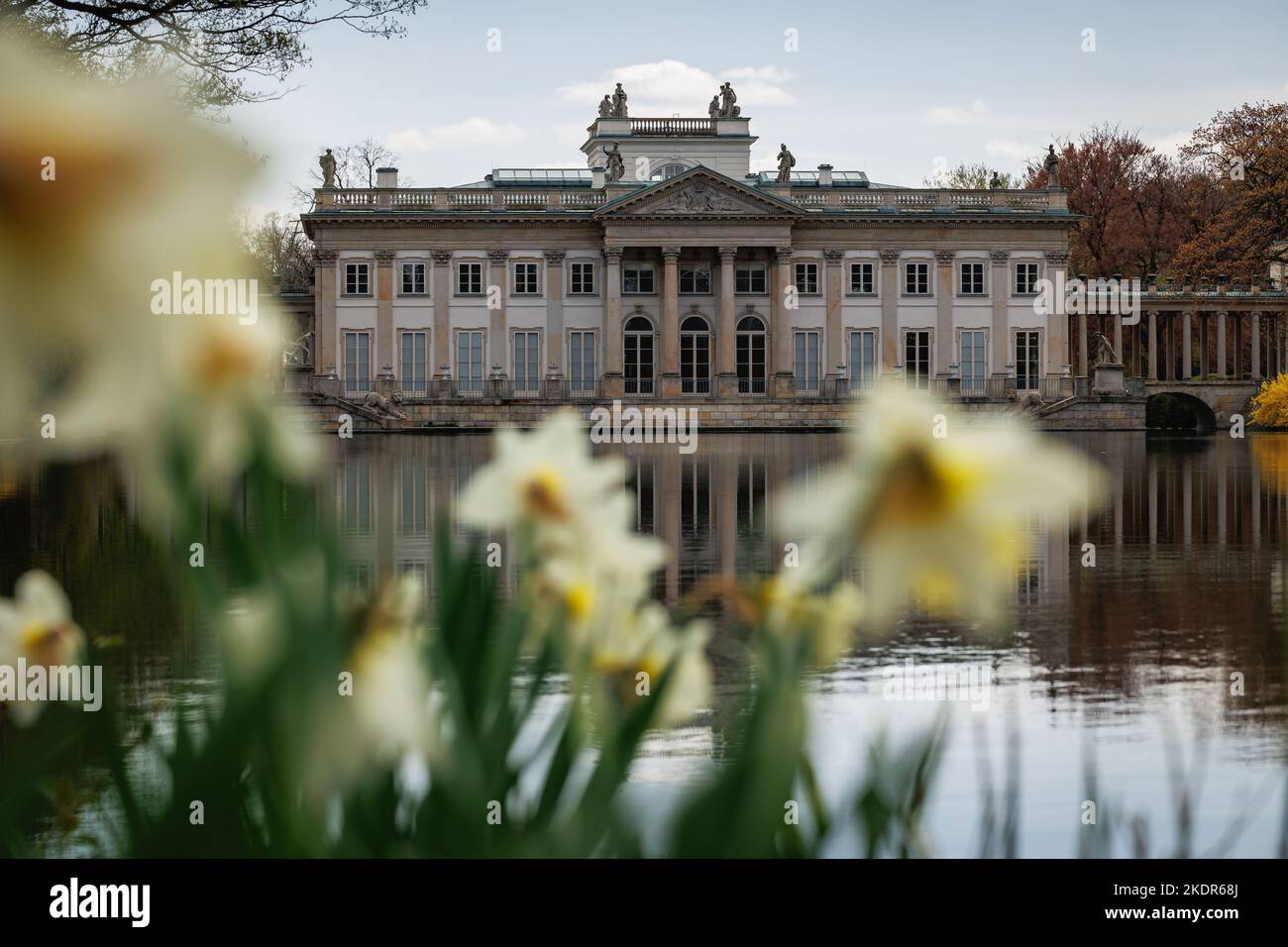 Palace on the Isle in Lazienkowski Park also called Lazienki Park ...