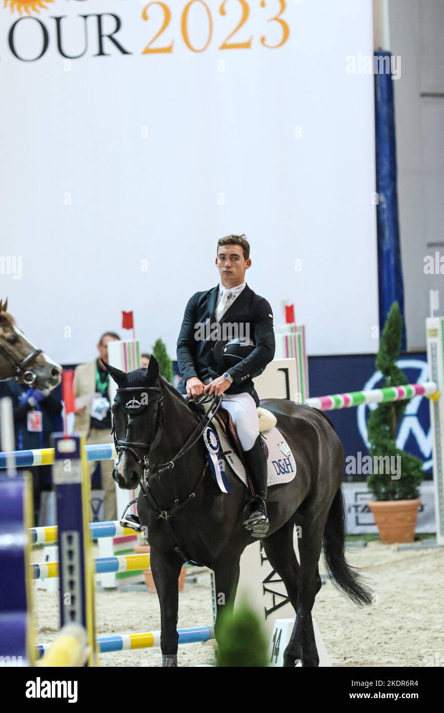 Jack Whitaker (horse: Scenletha) LONGINES FEI Jumping World Cup Verona ...