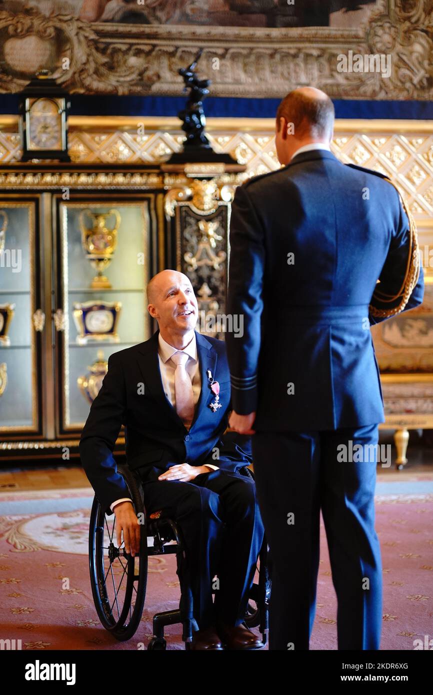 Gavin Walker is made a Member of the Order of the British Empire by the ...