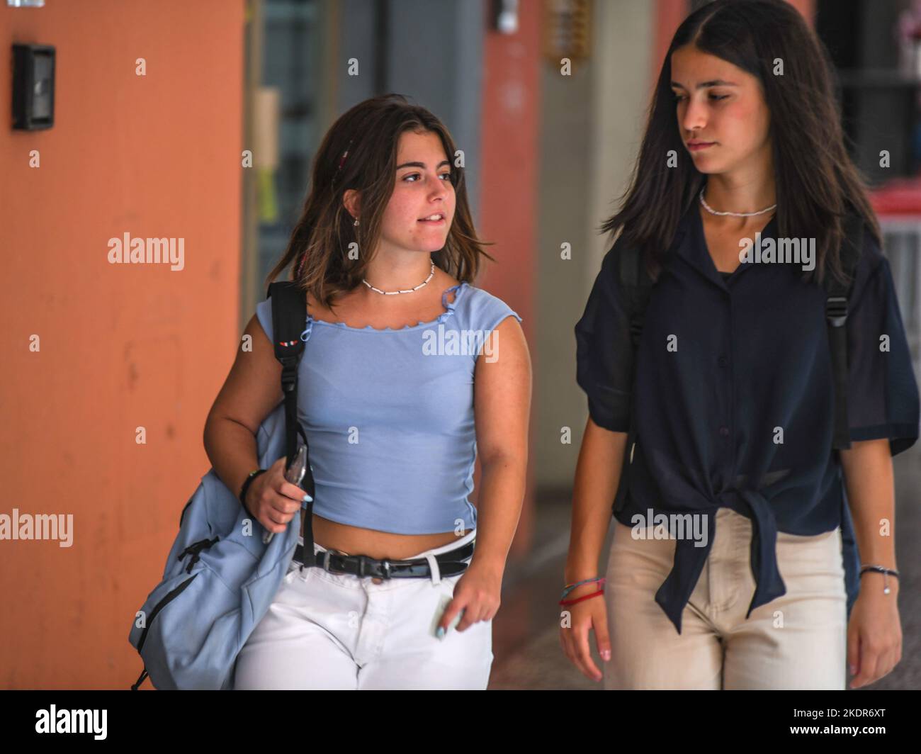 Italian young women in Via San Felice, Bologna, Italy Stock Photo - Alamy