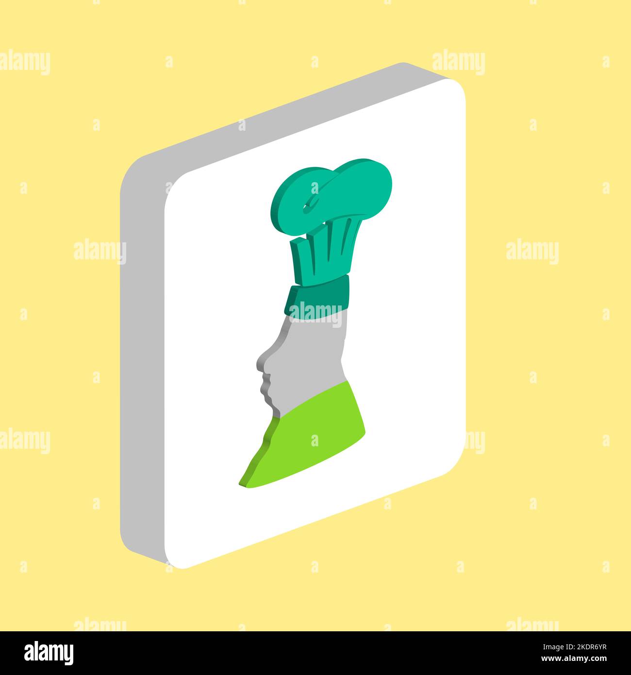 Chef Avatar Simple vector icon. Illustration symbol design template for ...