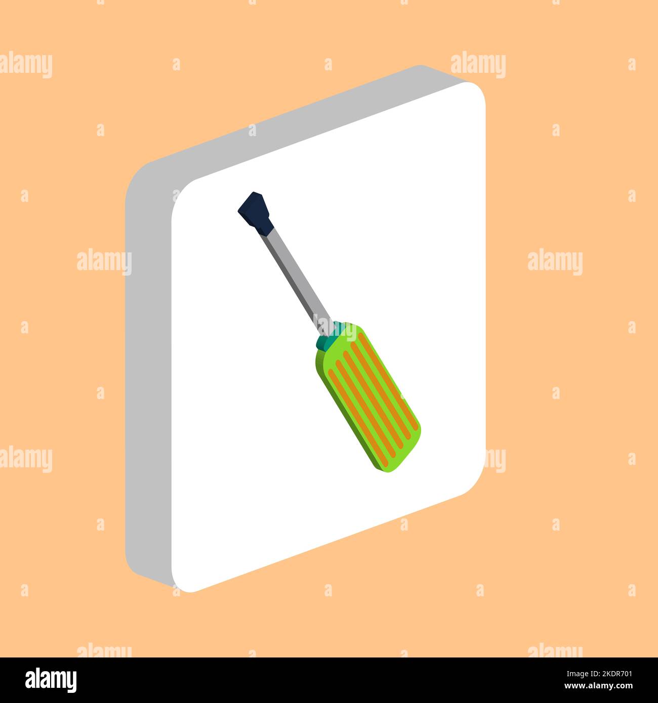 Turn Screw Simple vector icon. Illustration symbol design template for ...