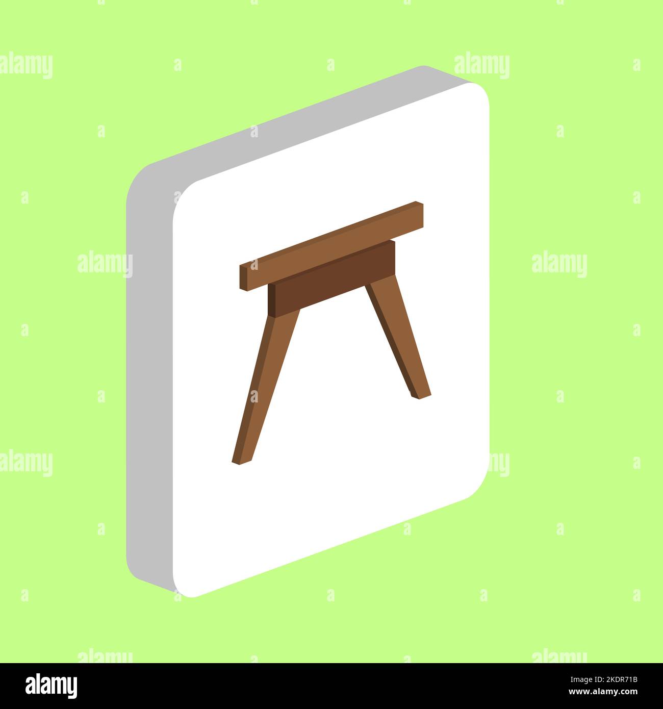 Camping Table Simple vector icon. Illustration symbol design template ...
