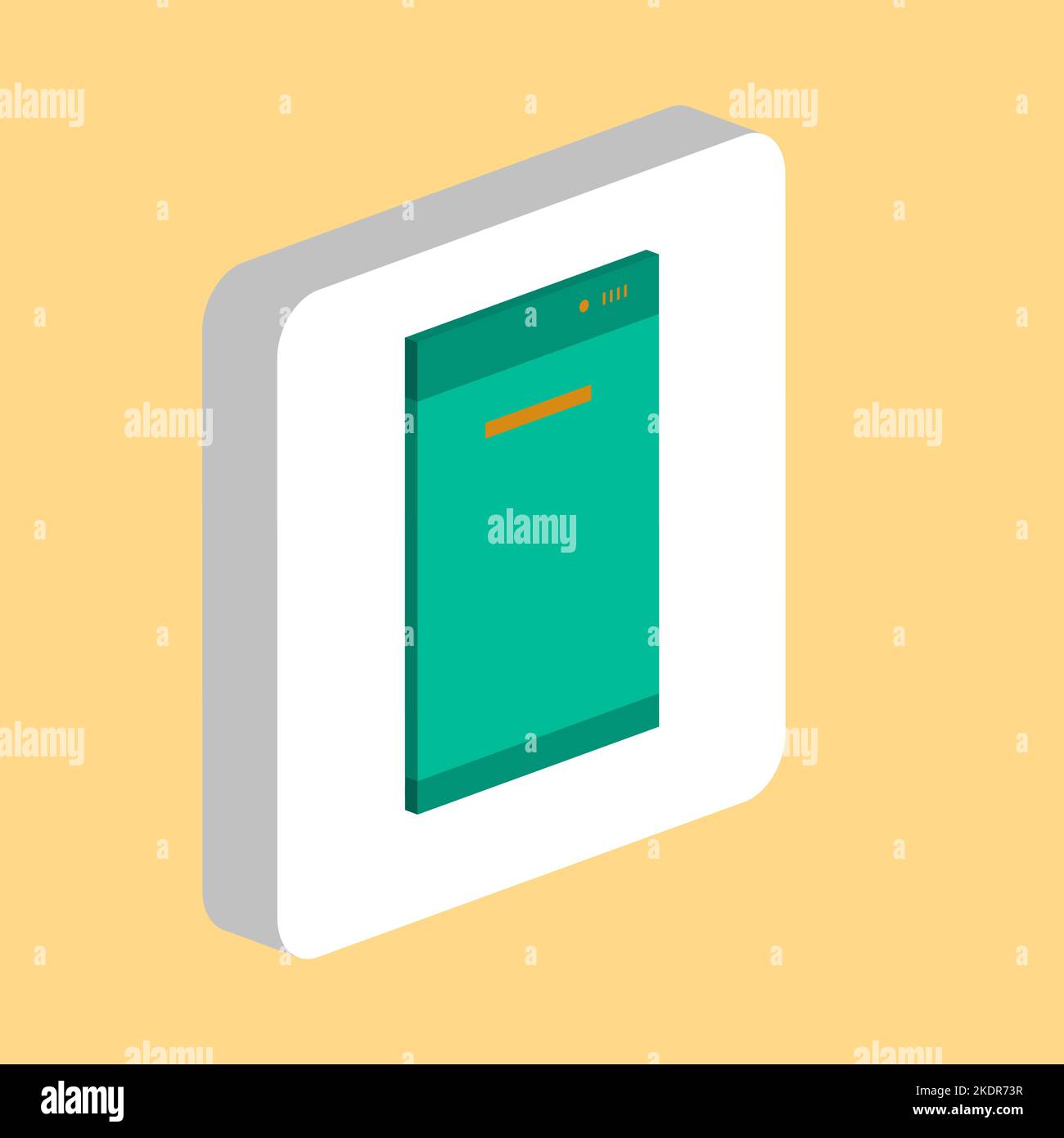 Dishwasher Simple vector icon. Illustration symbol design template for ...