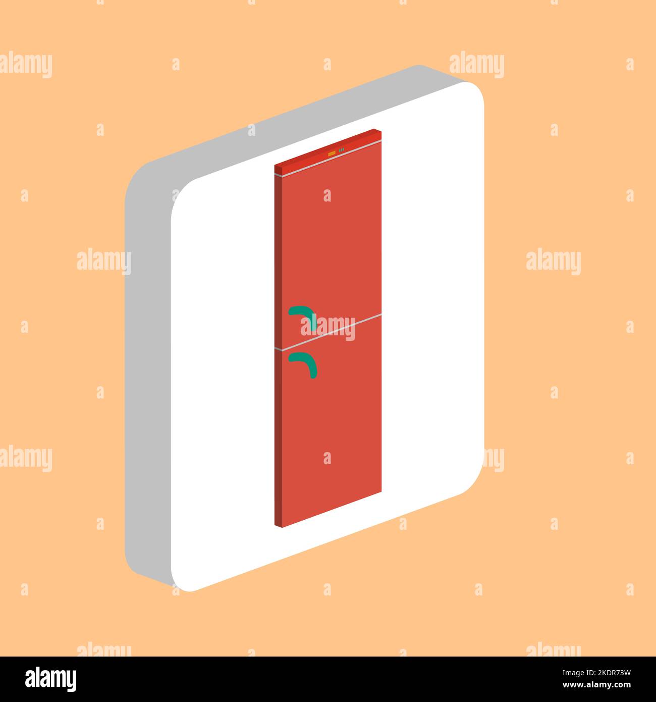 Refrigerator, Fridge Freezer Simple vector icon. Illustration symbol ...