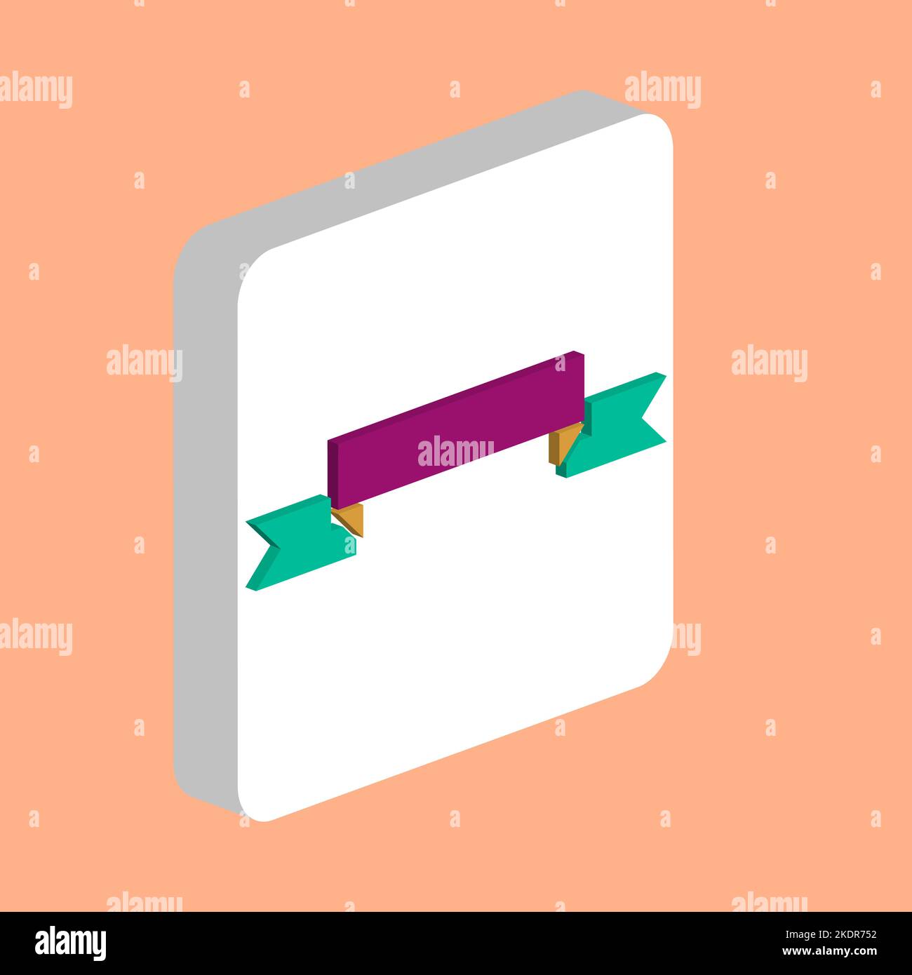 Ribbon Simple vector icon. Illustration symbol design template for web ...