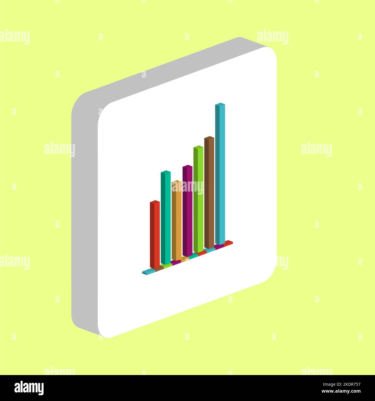 Money Chart Simple vector icon. Illustration symbol design template for ...