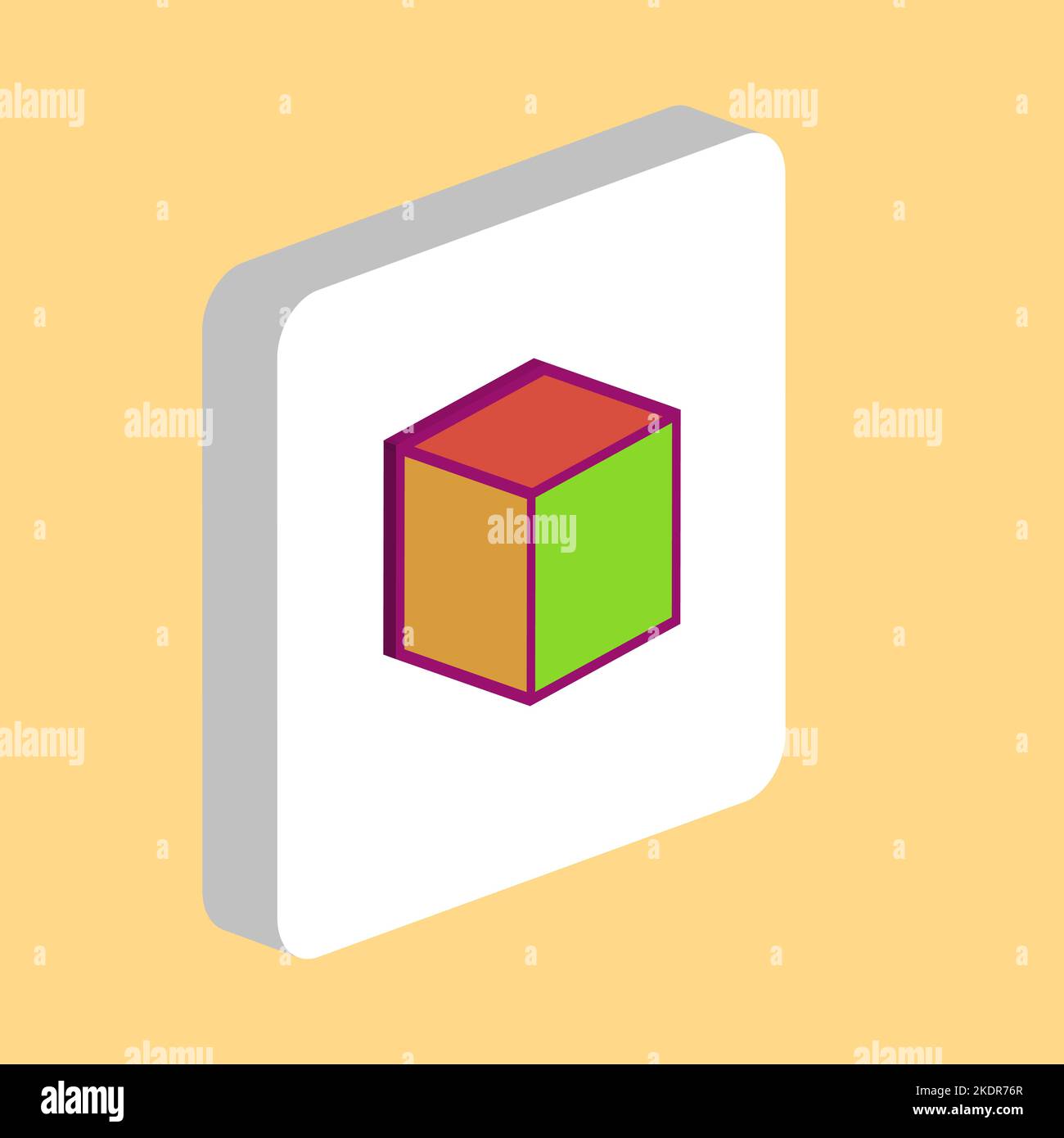 Mobile cube Stock Vector Images - Alamy