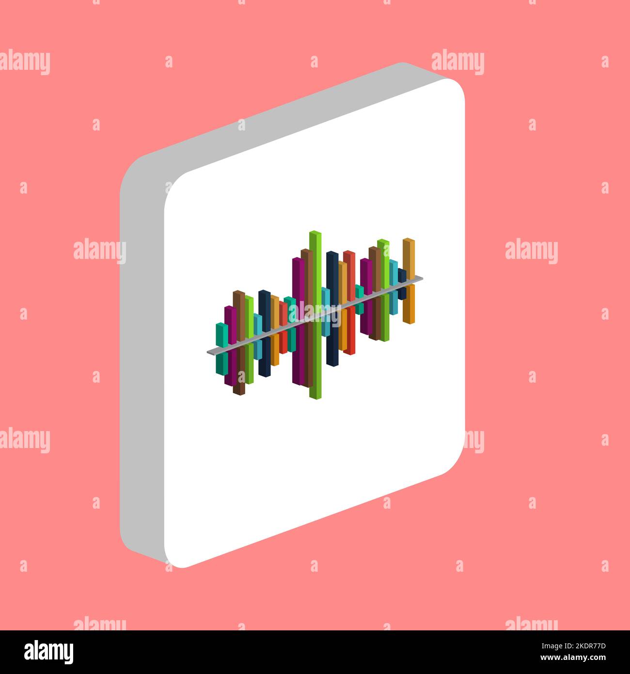 Soundwave Simple vector icon. Illustration symbol design template for ...