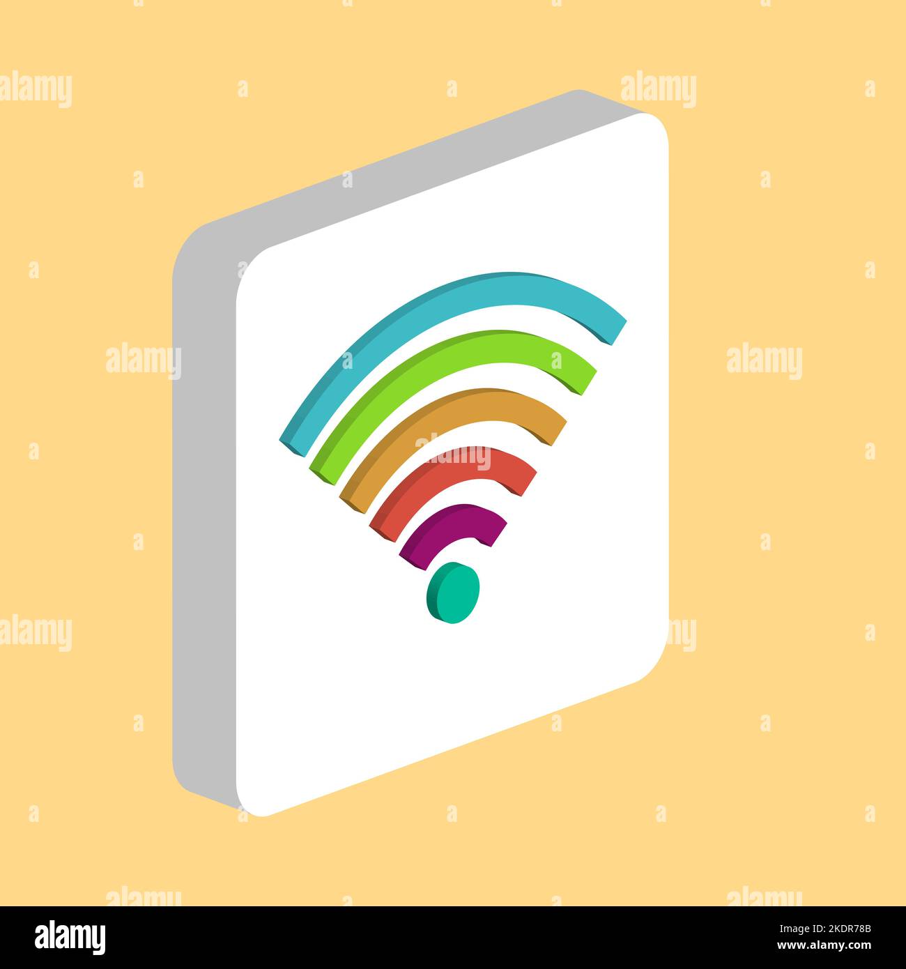 3d wi fi symbol Stock Vector Images - Alamy