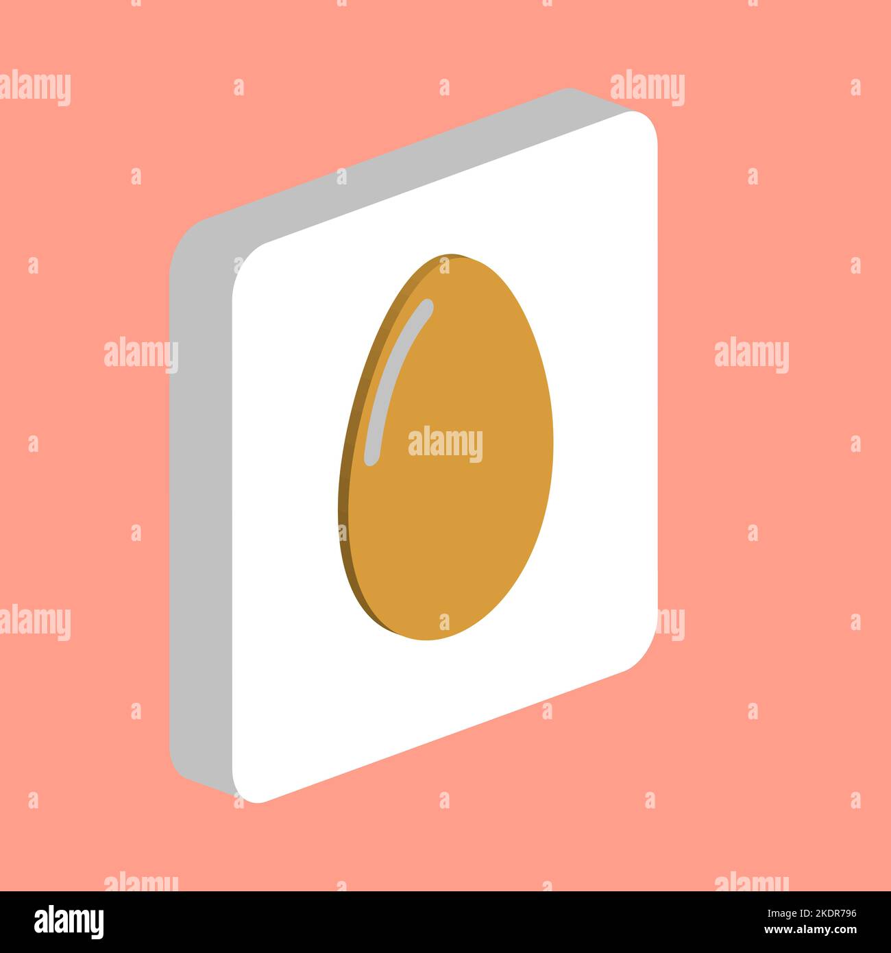 Chicken Egg Simple vector icon. Illustration symbol design template for ...