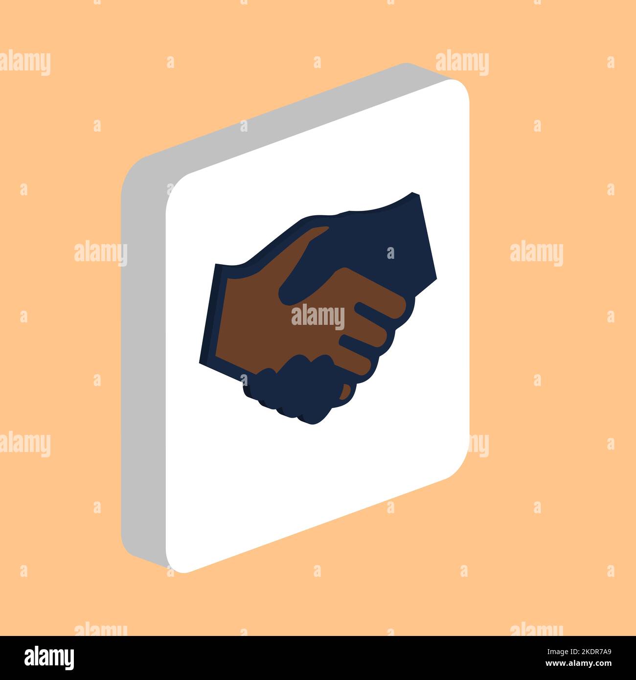 Handshake Simple vector icon. Illustration symbol design template for ...