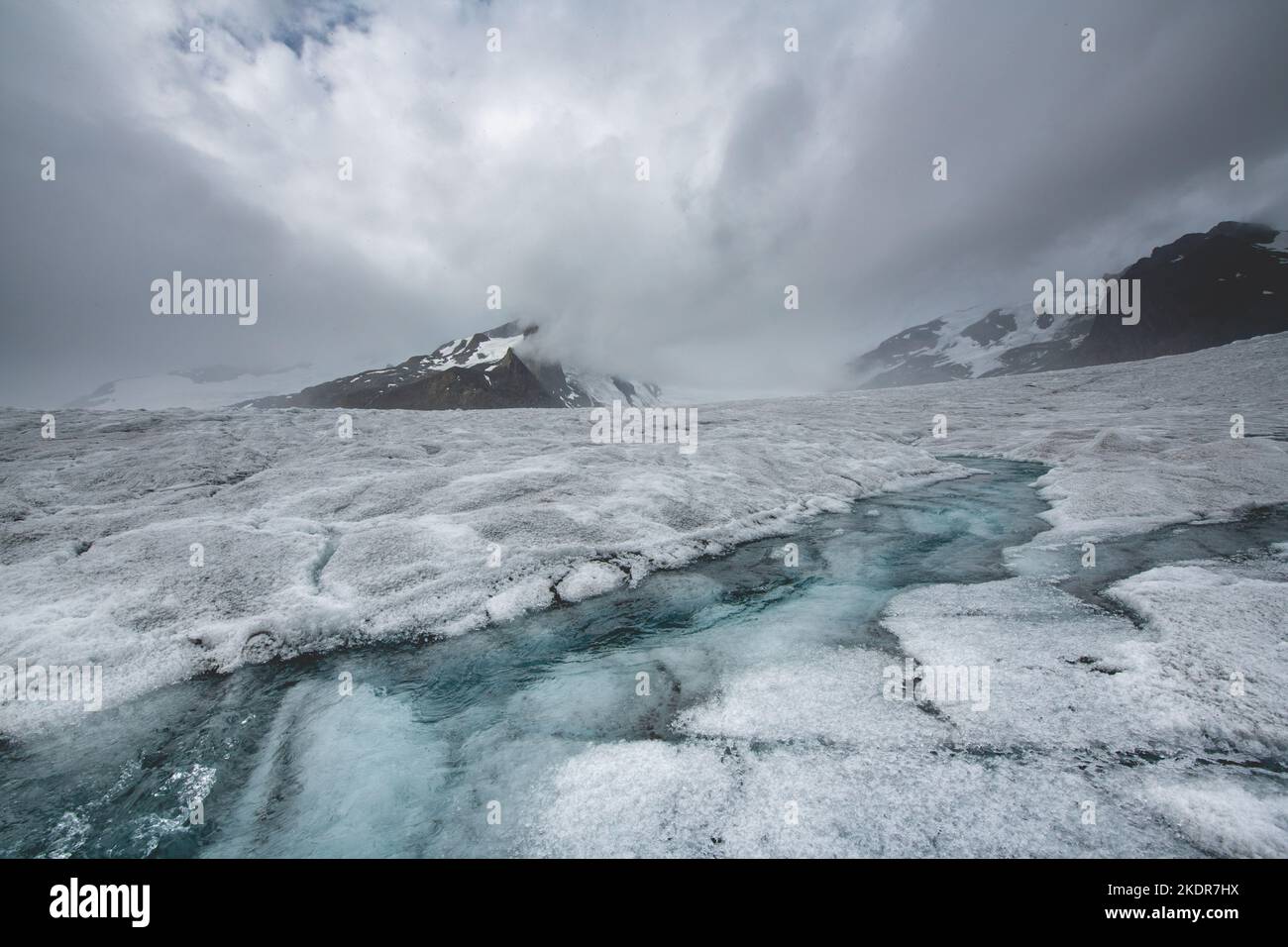 Aletsch Glacier Tracking Stock Photo - Alamy