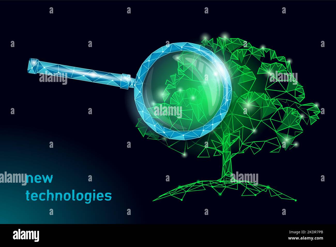 Plant sprout ecological abstract concept. 3D render seedling tree ...