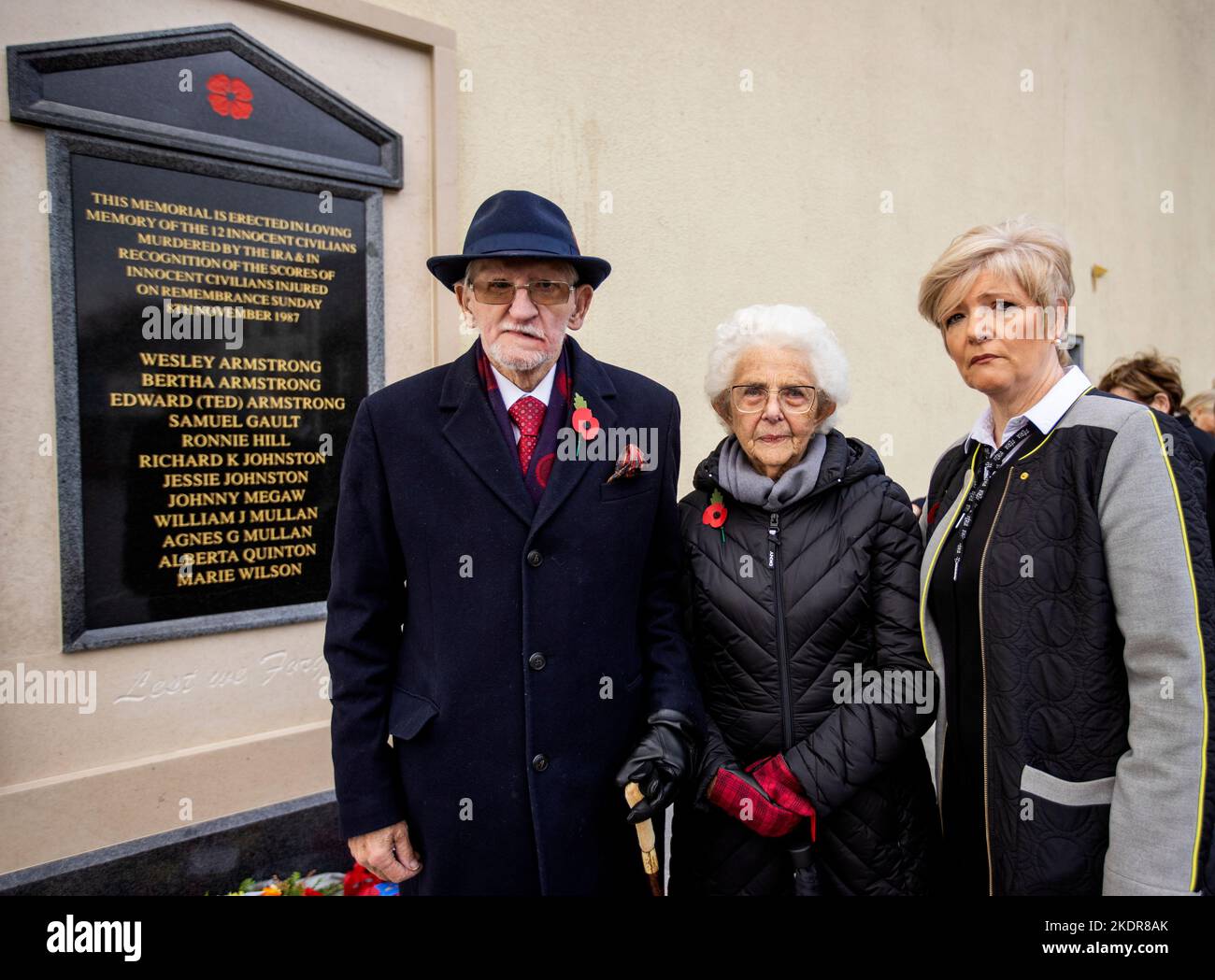 Injured victim Jim Dixon with wife Anna and daughter Sharon Breen, take ...
