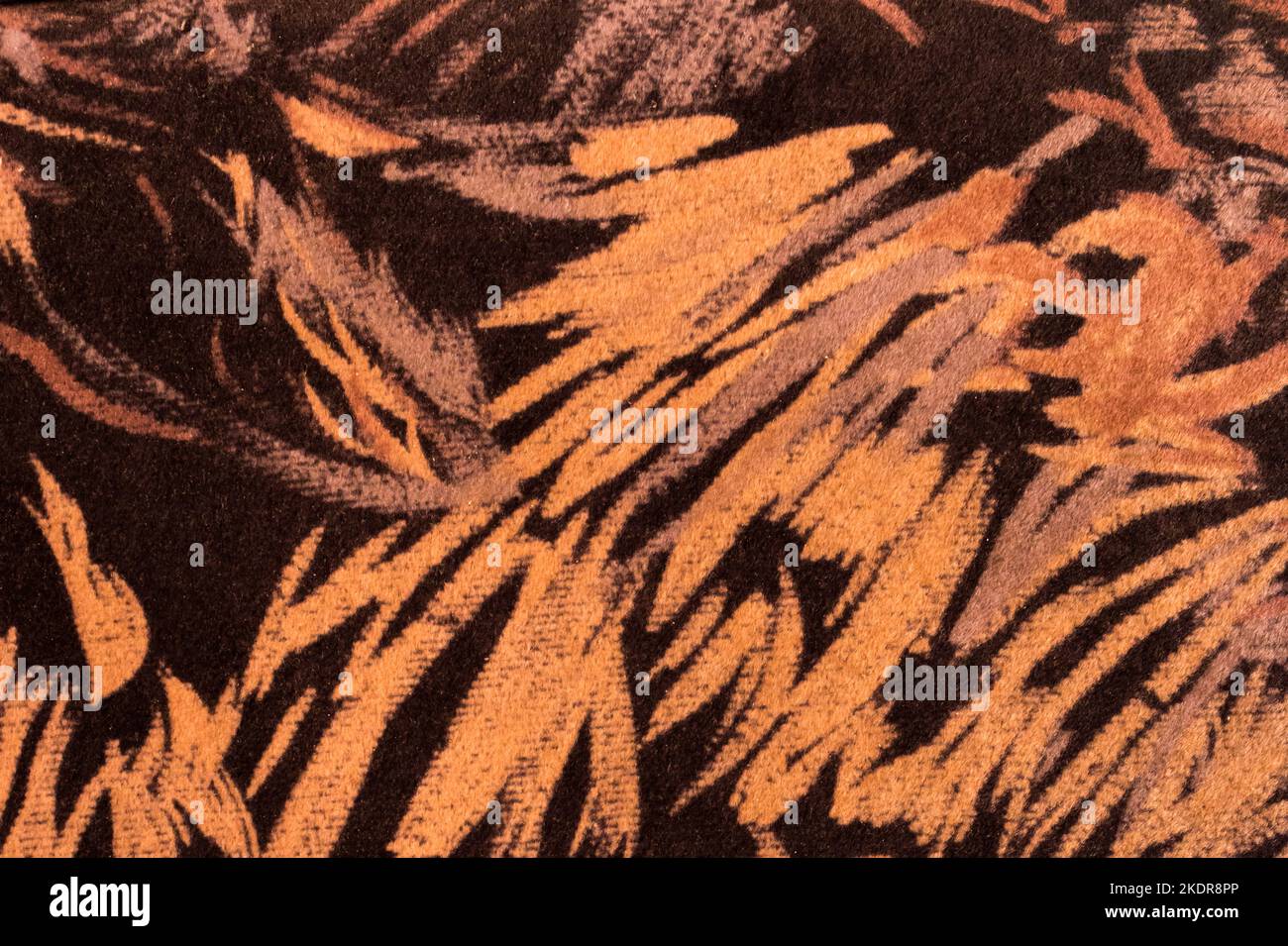 Abstract Old Vintage Pattern Fabric Color Brown Orange Background ...