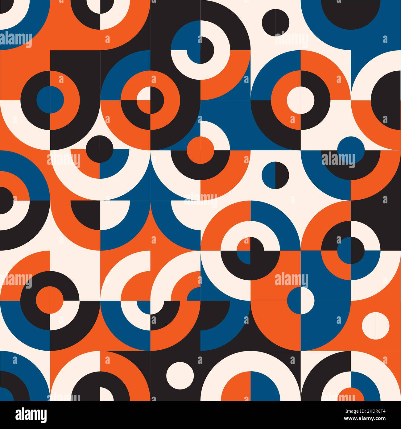 A stylish flat geometric shapes seamless pattern Stock Vector Image ...