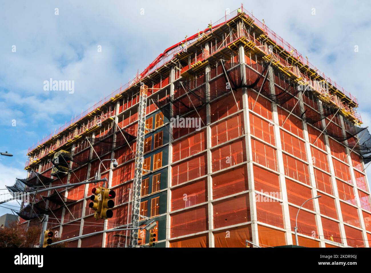 Construction of senior affordable housing in Chelsea in New York on ...