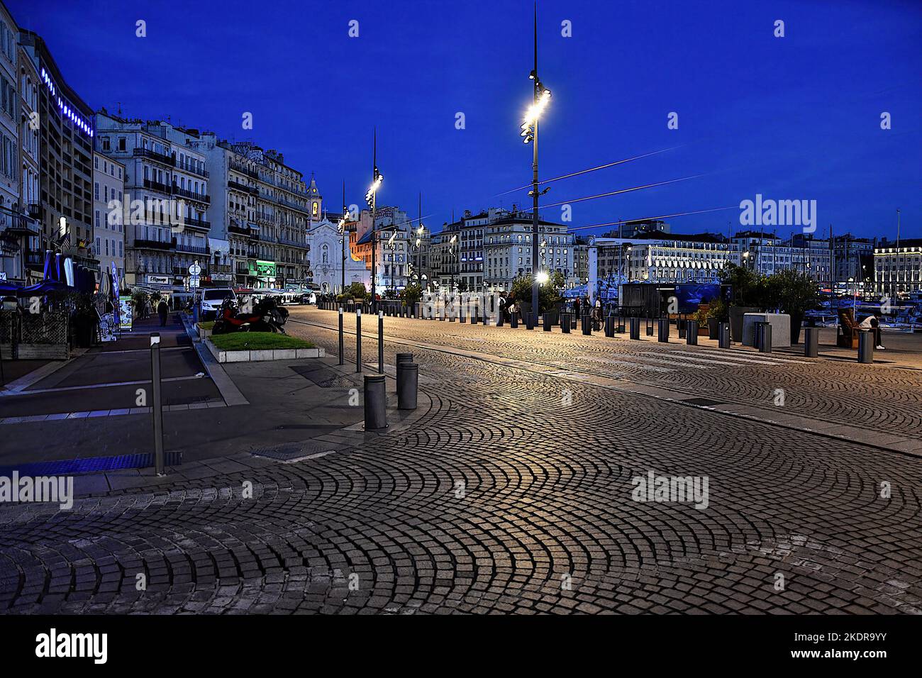 Marseille, France - 07 Nov 2022, View of the Quai du Port Street in the ...