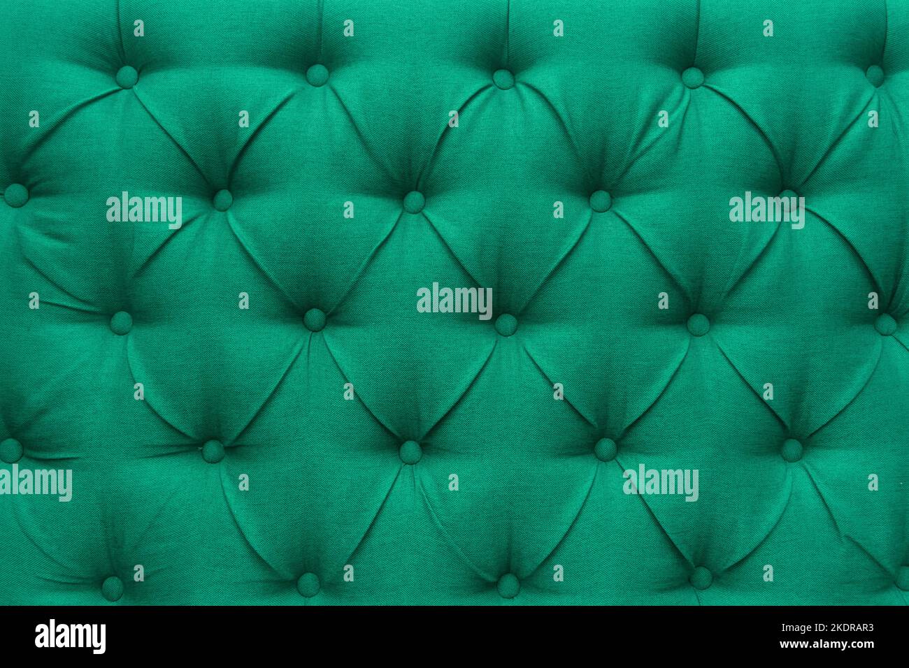 Green leather upholstery sofa pattern button design furniture style ...