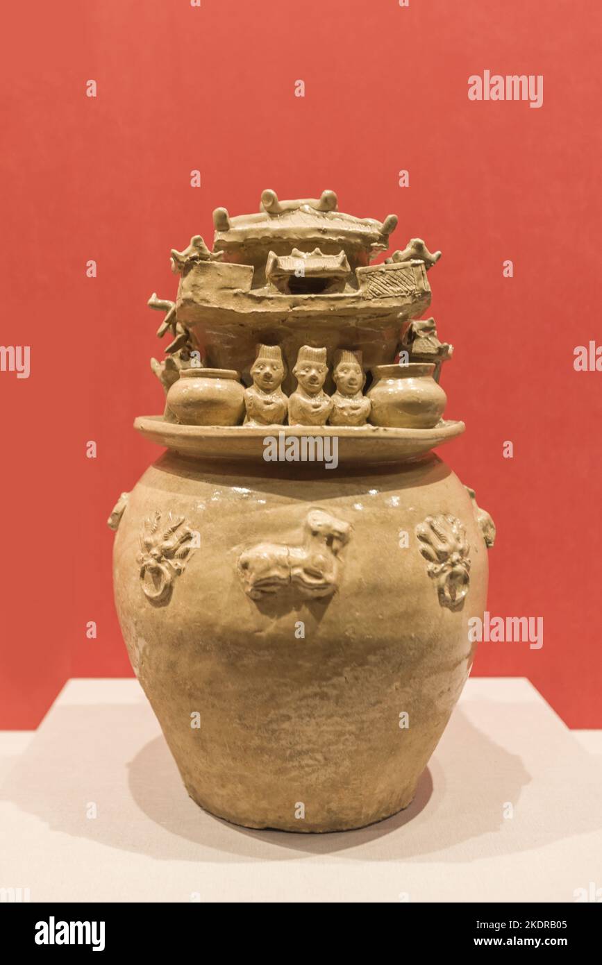 Palace Museum western blue glaze plastic stick figure animal barn cans ...