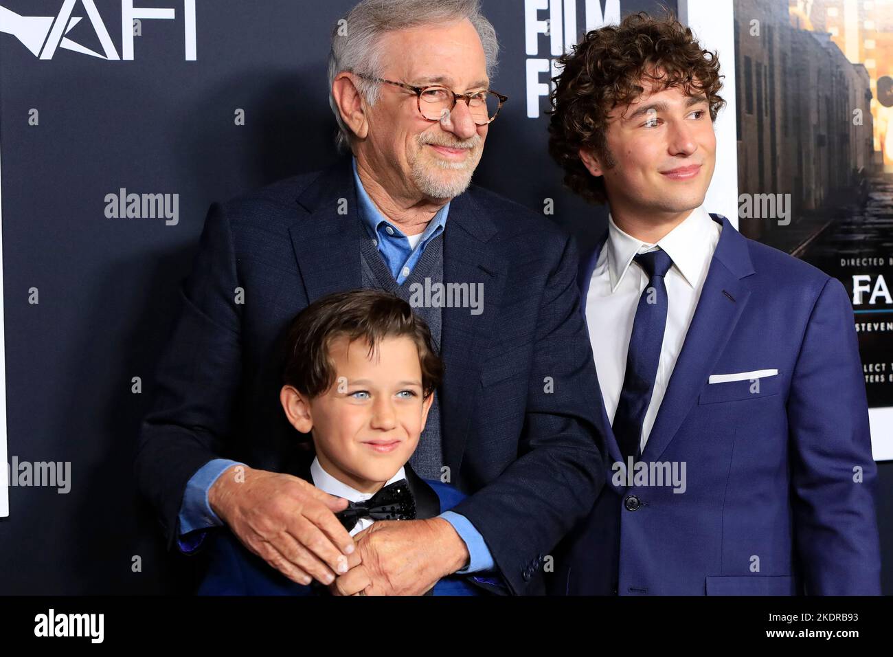 LOS ANGELES - NOV 6: Steven Spielberg, Gabriel LaBelle, Mateo Zoryna ...