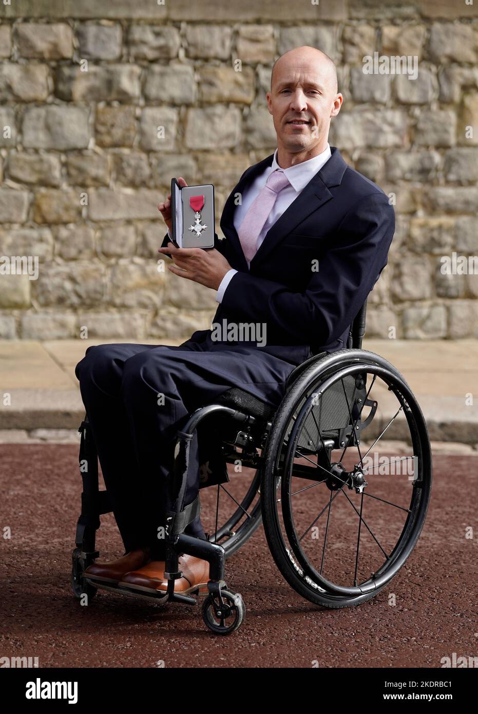 Gavin Walker after being made a MBE (Member of the Order of the British ...