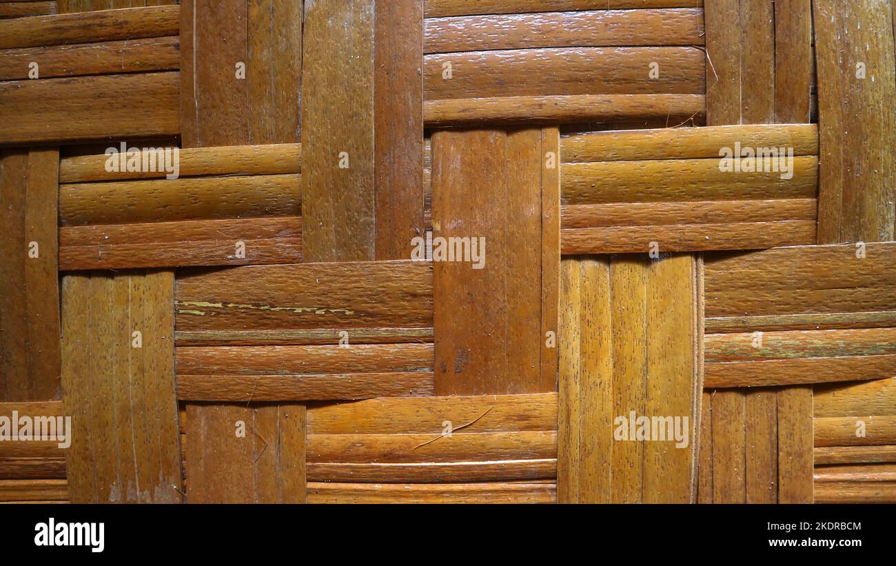beautiful wall made of woven bamboo Stock Photo - Alamy
