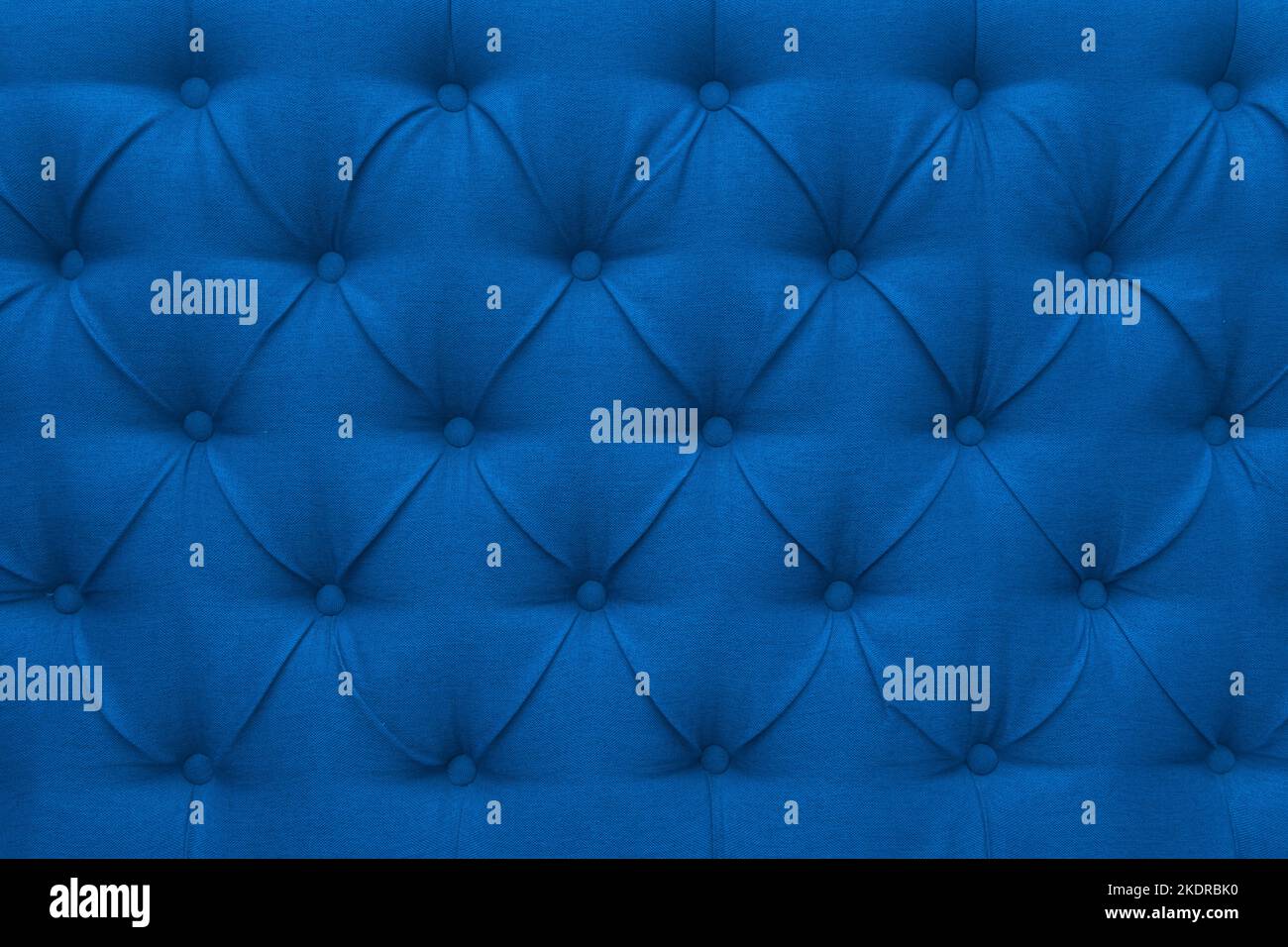 Blue leather upholstery sofa pattern button design furniture style ...