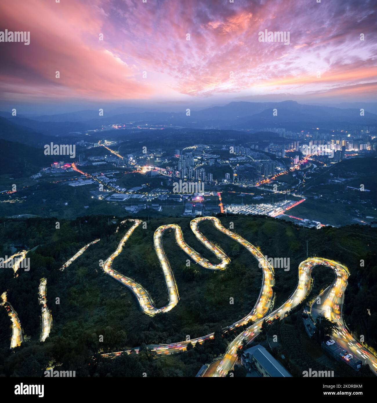 Chongqing countryside - the qijiang count hengshan Stock Photo - Alamy