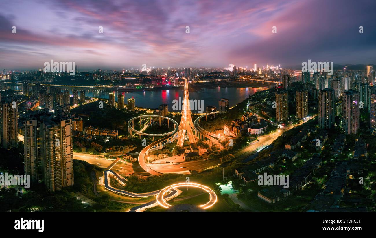 Chongqing urban architecture - Sue home dam observation deck Stock ...