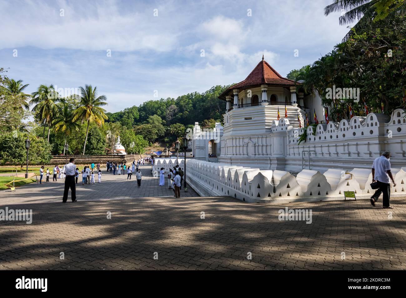 Temple of the Tooth Relic, famous temple housing tooth relic of the Buddha, UNESCO World ...