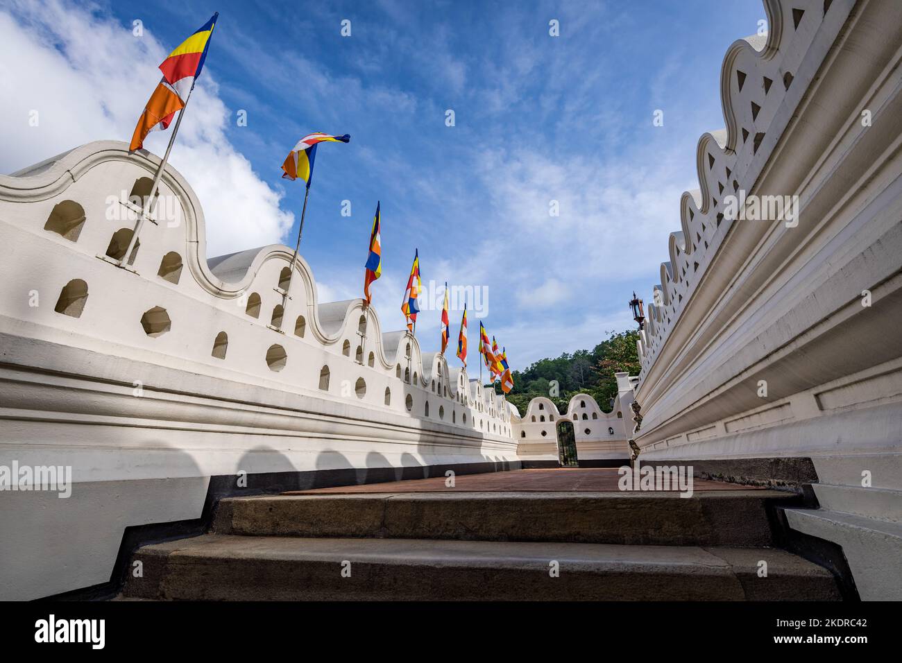 Temple of the Tooth Relic, famous temple housing tooth relic of the Buddha, UNESCO World ...