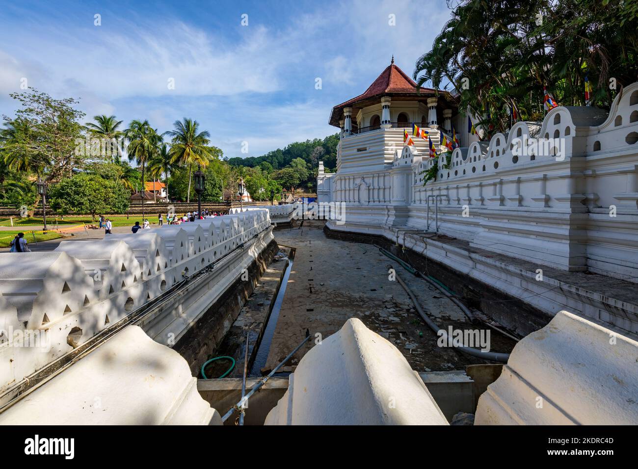 Temple of the Tooth Relic, famous temple housing tooth relic of the Buddha, UNESCO World ...