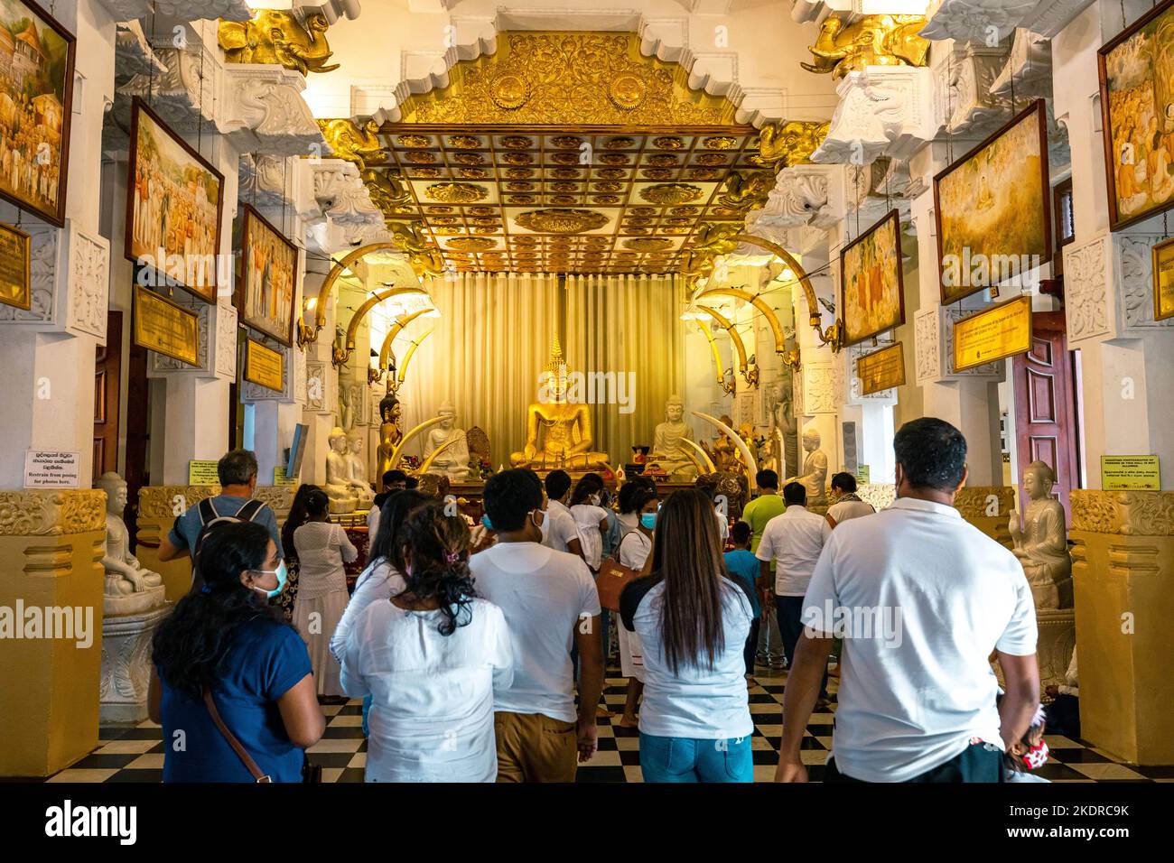 Temple of the Tooth Relic, famous temple housing tooth relic of the Buddha, UNESCO World ...