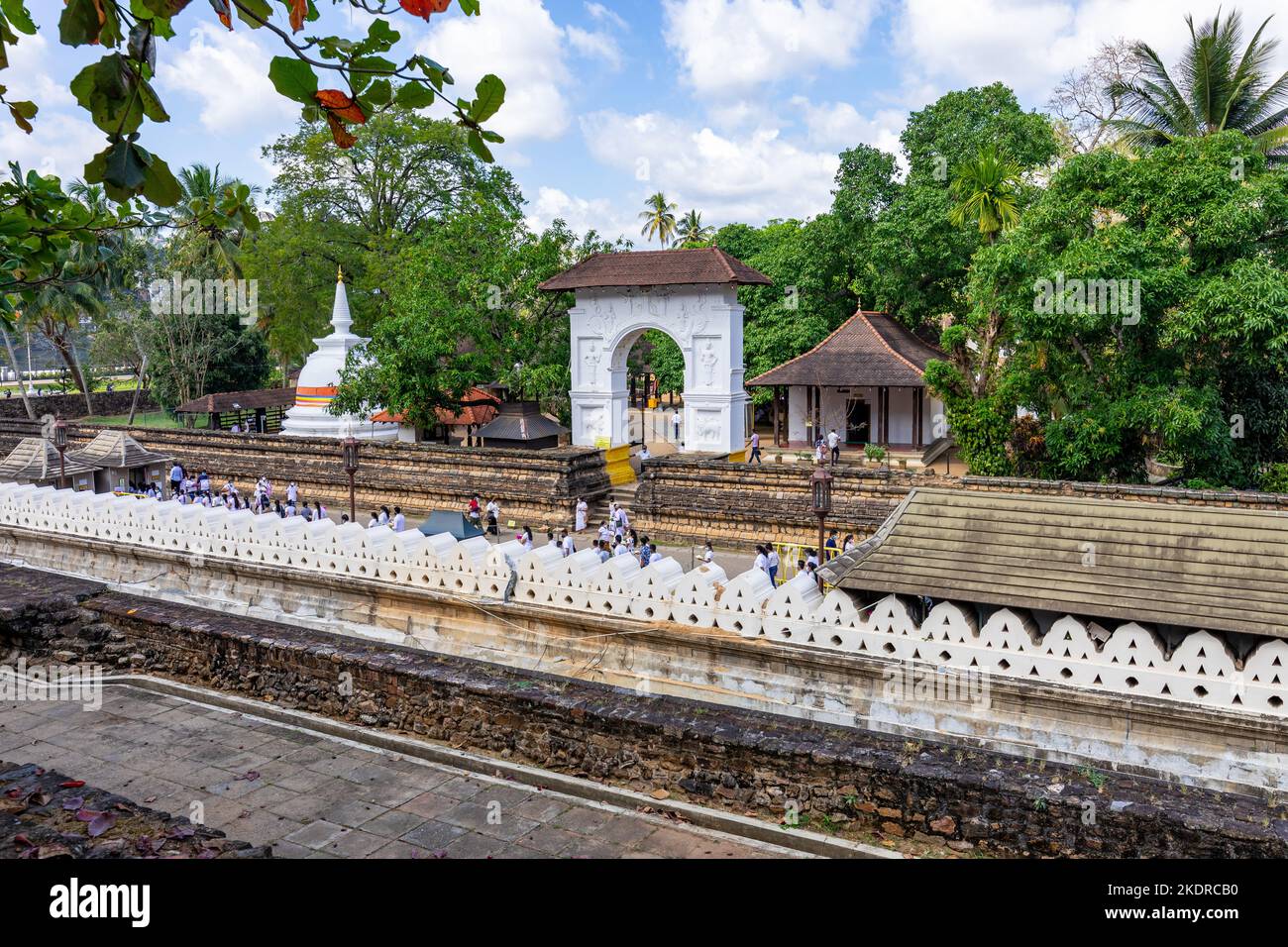 Temple of the Tooth Relic, famous temple housing tooth relic of the Buddha, UNESCO World ...