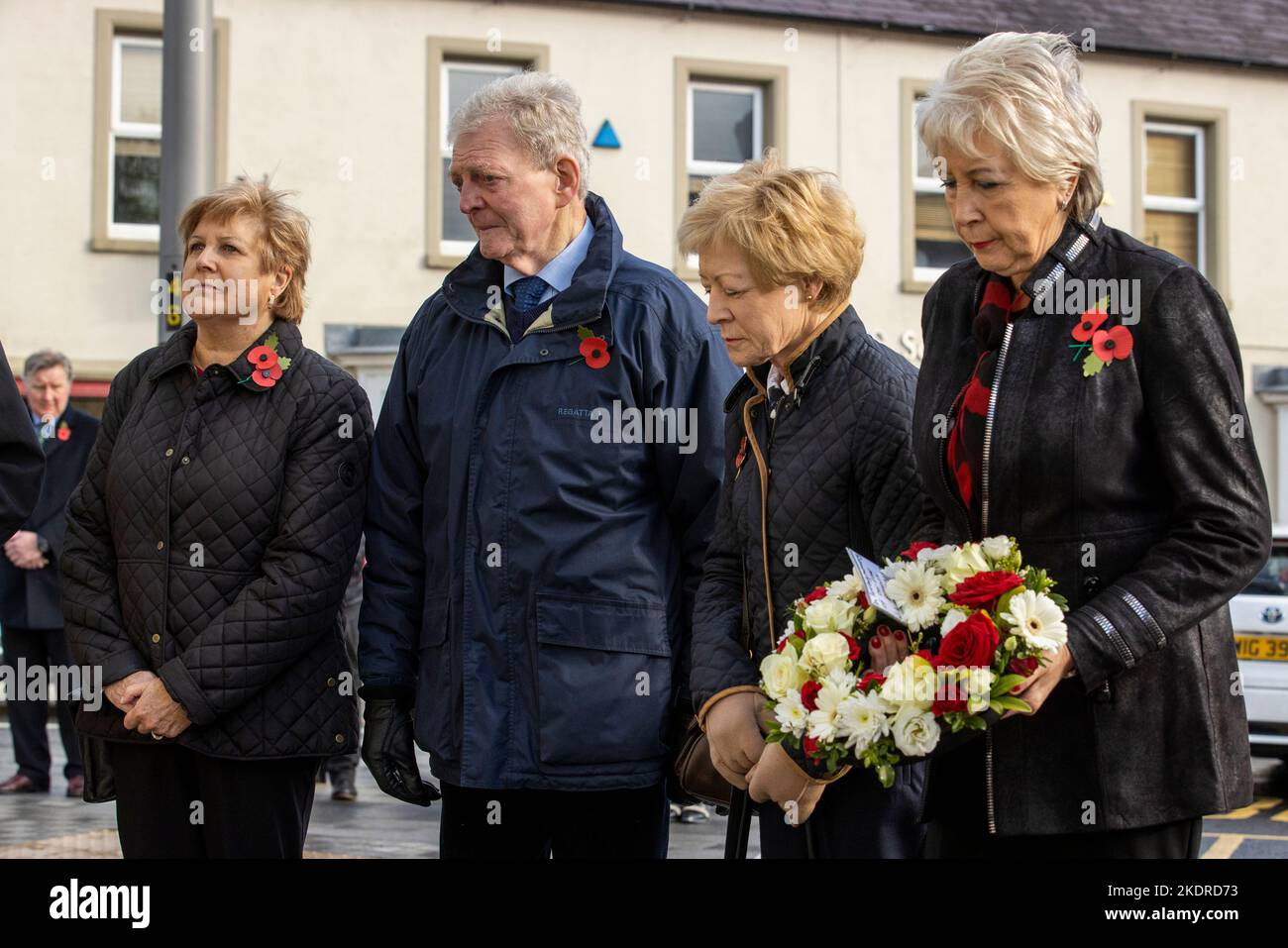 (left to right) Joan Anderson, Sam Blair, Ruth Blair and her sister ...