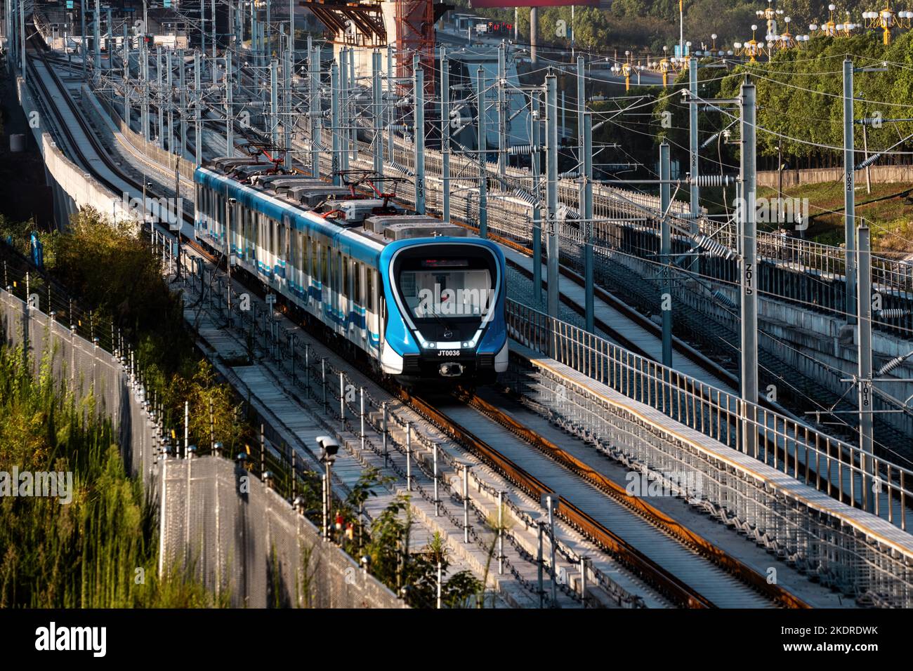 Chongqing metro to jump the pier line rail transit Stock Photo - Alamy