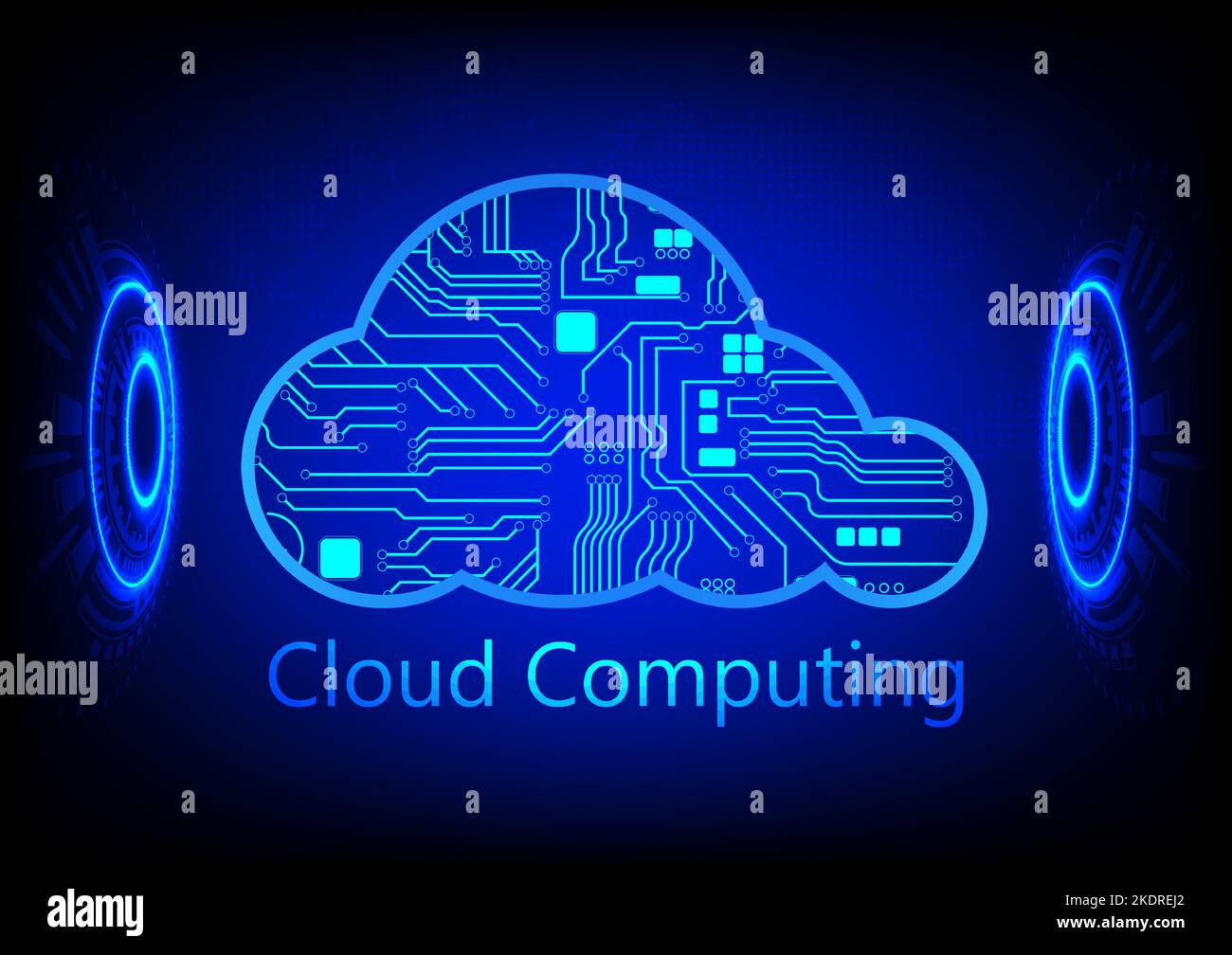 Vector illustration Hi Technology style line digital glow abstract ...