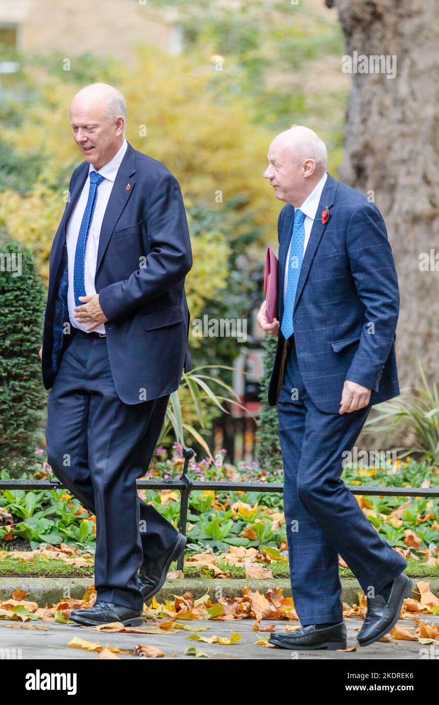 Downing Street, London, UK. 8th November 2022. Chris Grayling and ...