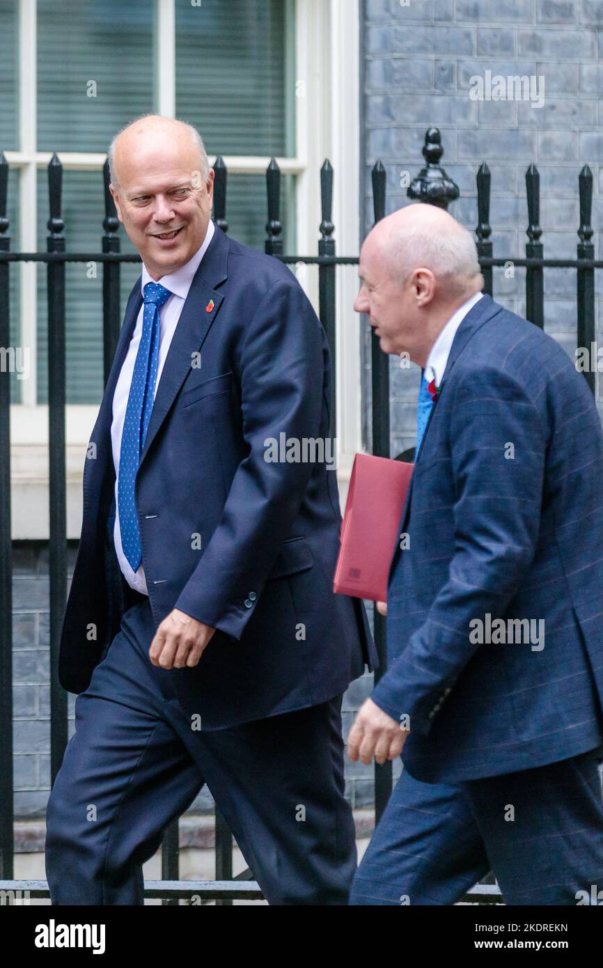 Downing Street, London, UK. 8th November 2022. Chris Grayling and ... Downing Street, London, UK. 8th November 2022. Chris Grayling and ...