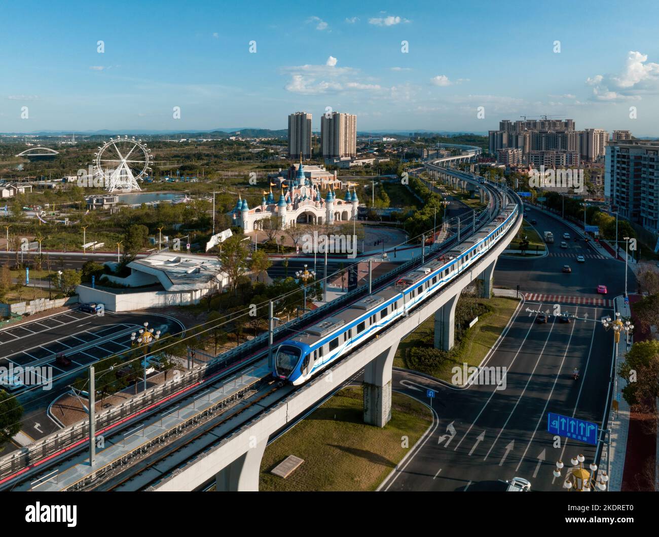 Chongqing rail transit line 5 metro section Stock Photo - Alamy