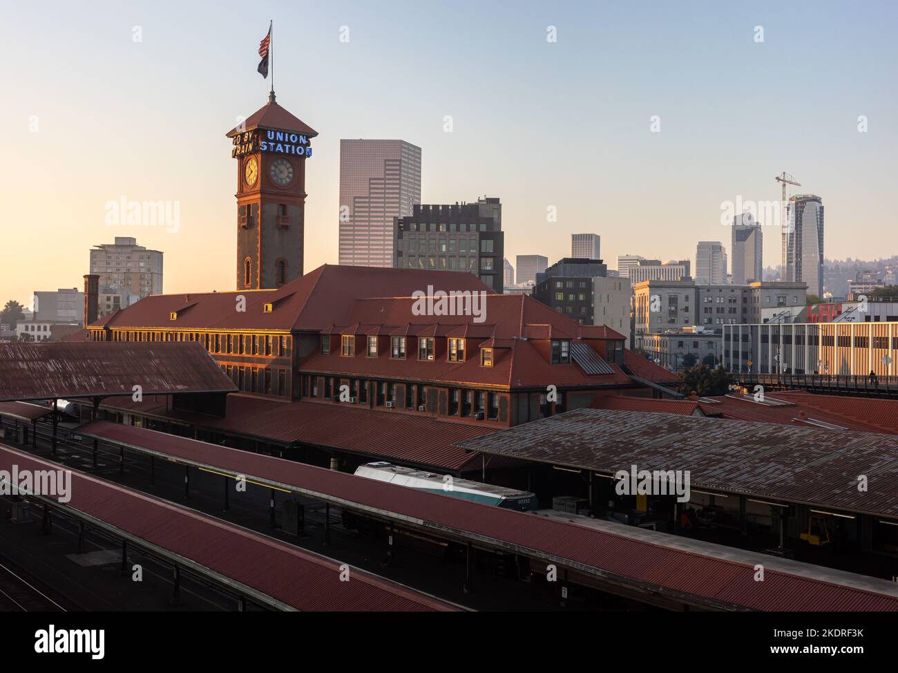 Portland, OR, USA - Oct 14, 2022: Union Station Train Transportation ...